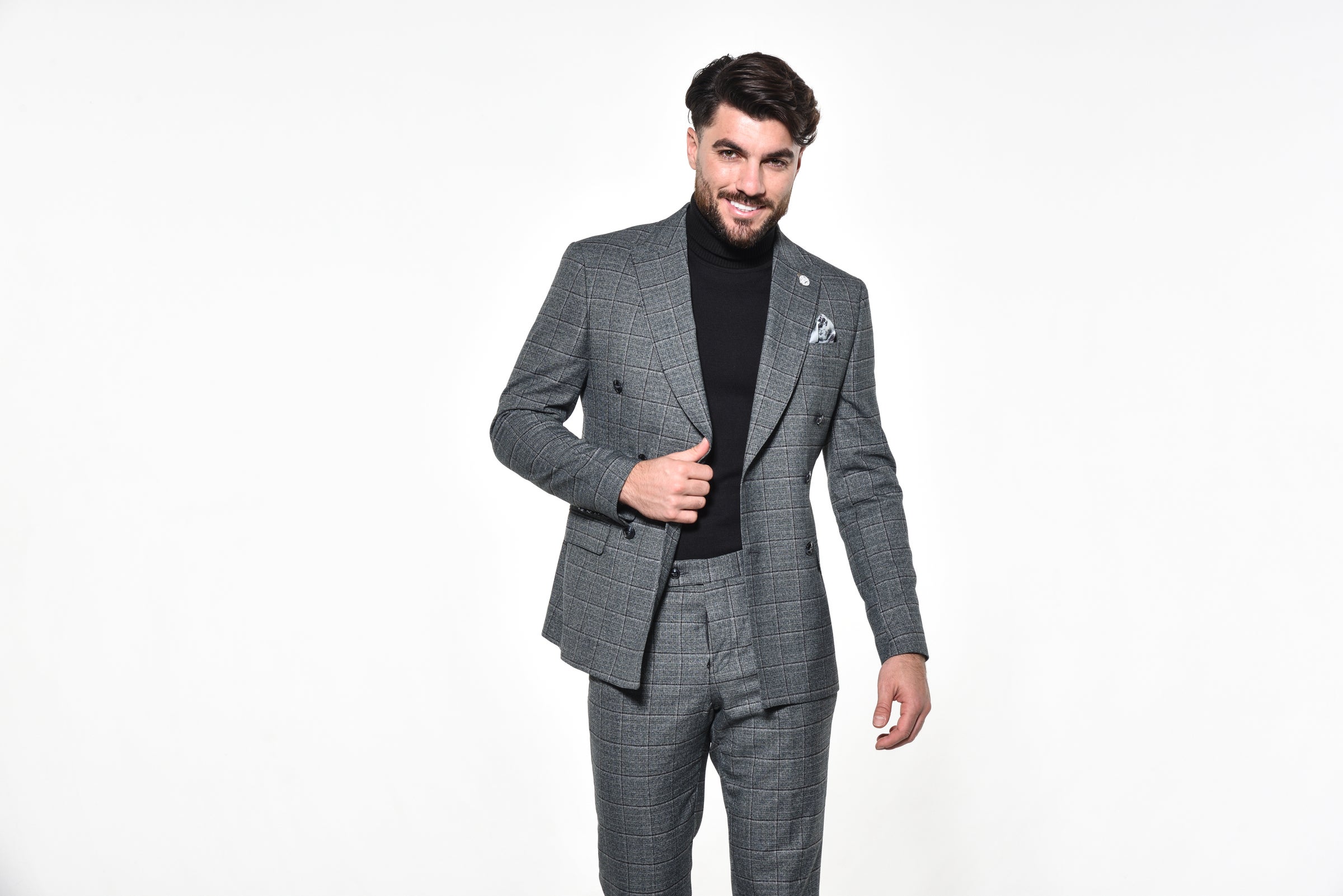 RML Dark Forest Green Check DB 2PSuit | Richmenlooks