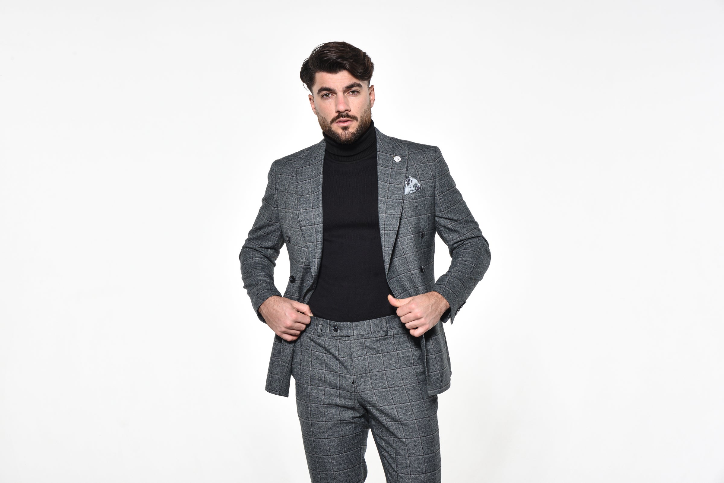 RML Dark Forest Green Check DB 2PSuit | Richmenlooks