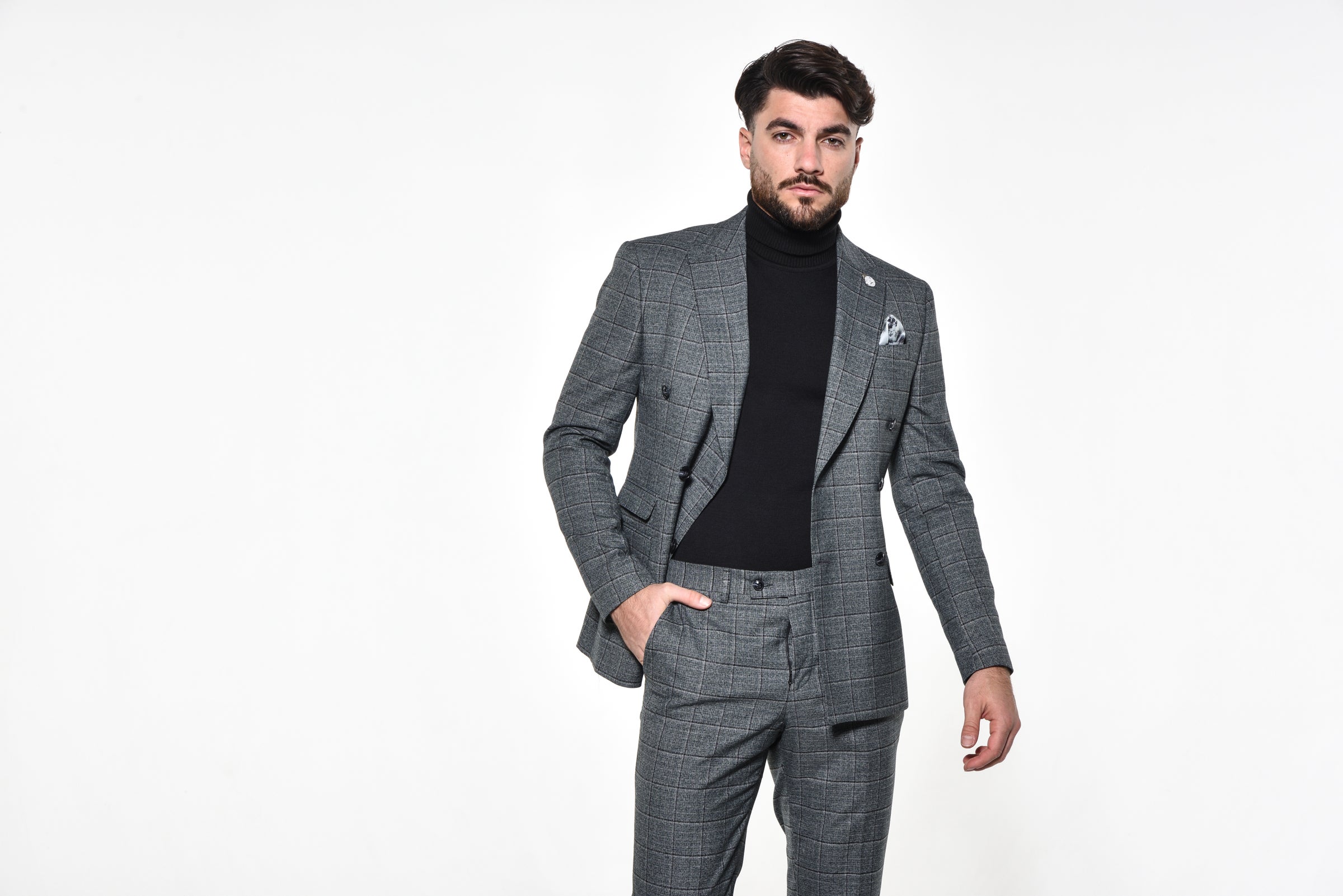 RML Dark Forest Green Check DB 2PSuit | Richmenlooks